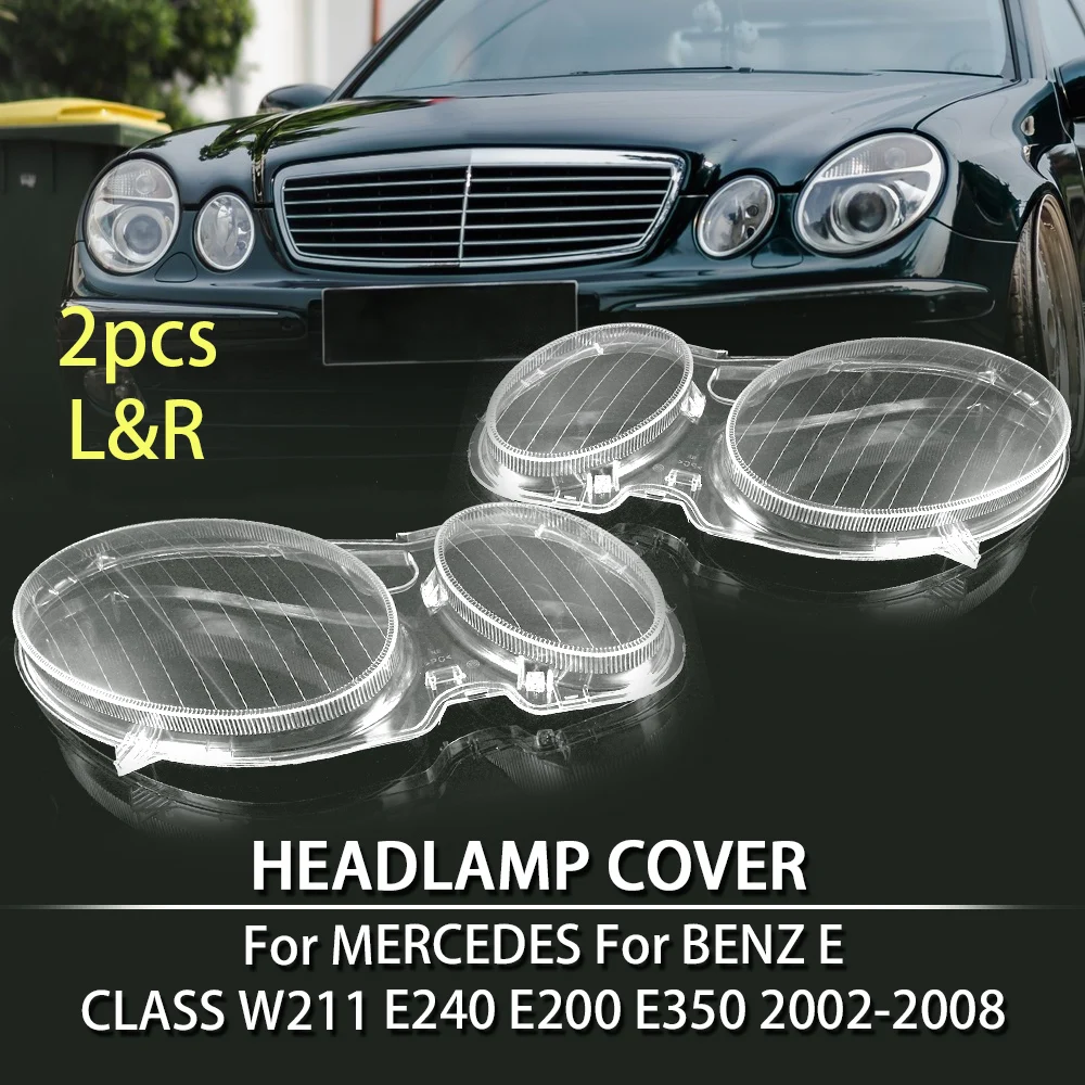 Car-Headlight-Lenses-Headlamp-Replacement-Cover-Shell-Left-Righ-For ...