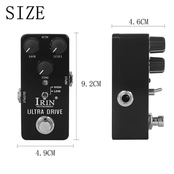 IRIN RS-02 Ultra Drive Guitar Effect Pedal High Gain Overdrive Effects ...