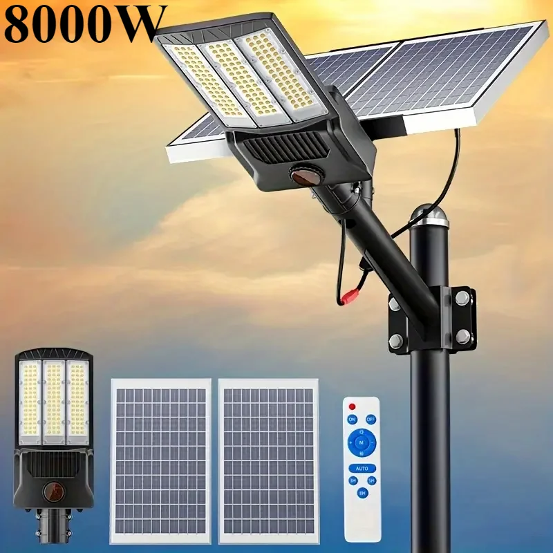 8000W-Solar-Street-Lights-Outdoor-Commercial-Parking-Lot-Light-Dusk-to-Dawn-Solar-Security-Flood ...