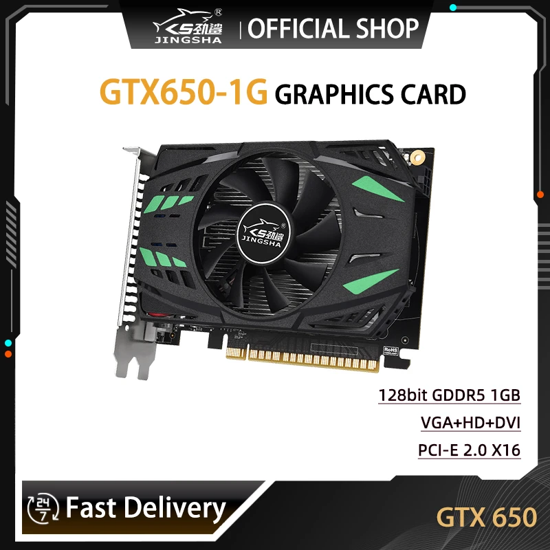 Placa Gráfica Gtx650 1gb 128bit Gddr5 Pcie Pci Express 2.0 X16 Placa De ...