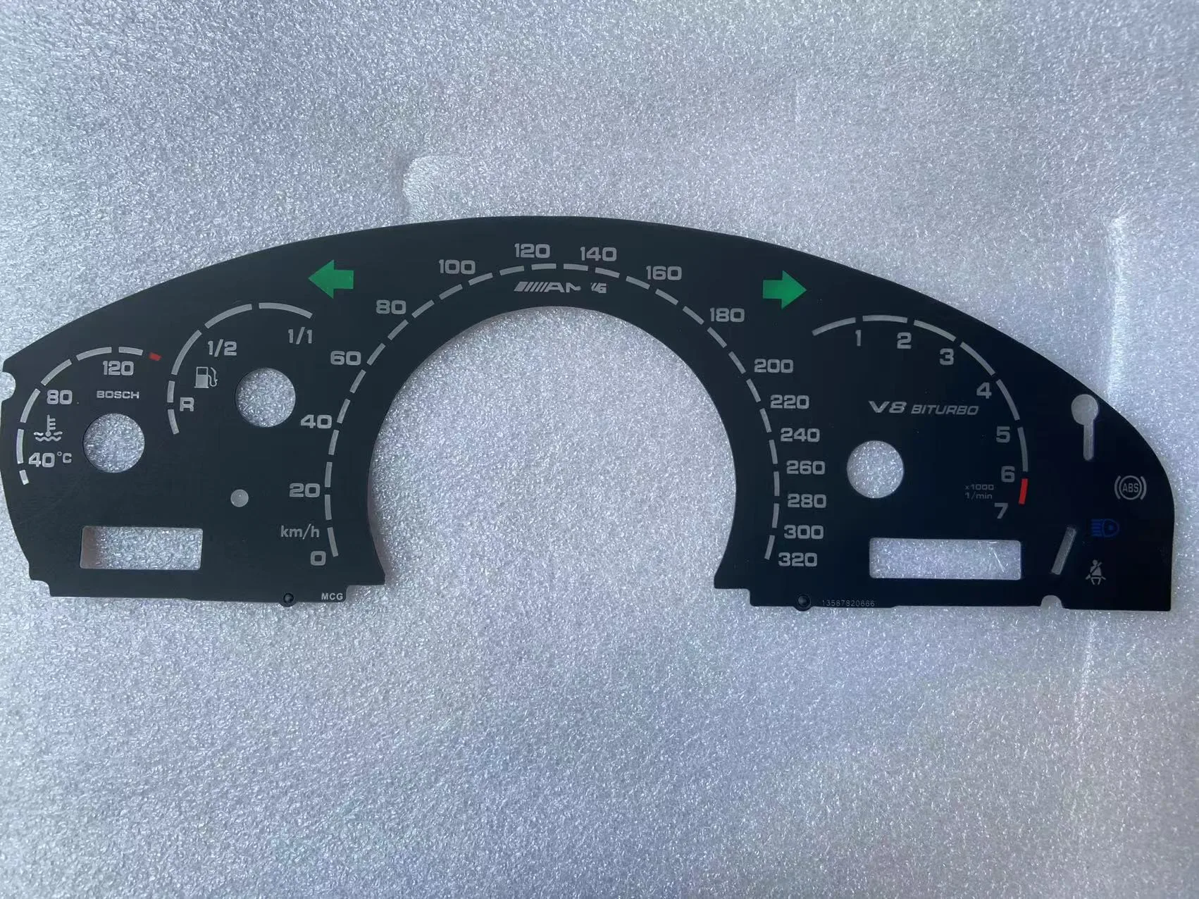 Dash Cluster Gauge Face For Mercedes S-class W220 Cl-class W215 Upgrade ...