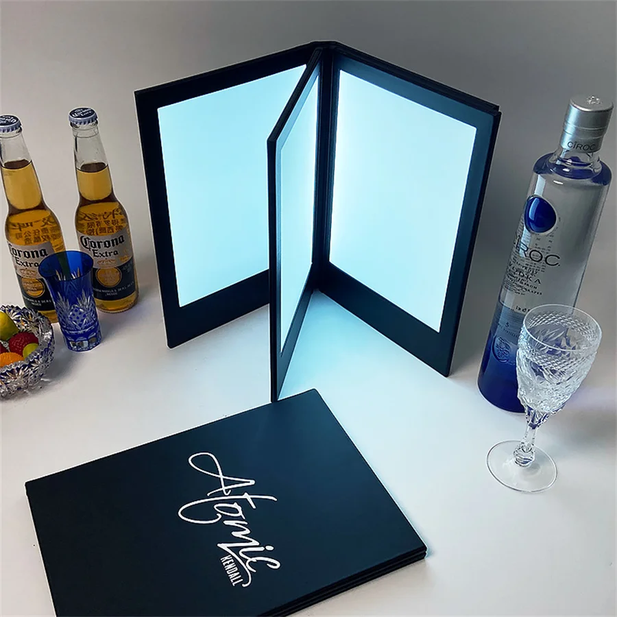 Rechargeable-LED-Lighted-Menu-LED-Backlit-Menu-Led-Menu-Display-Single ...