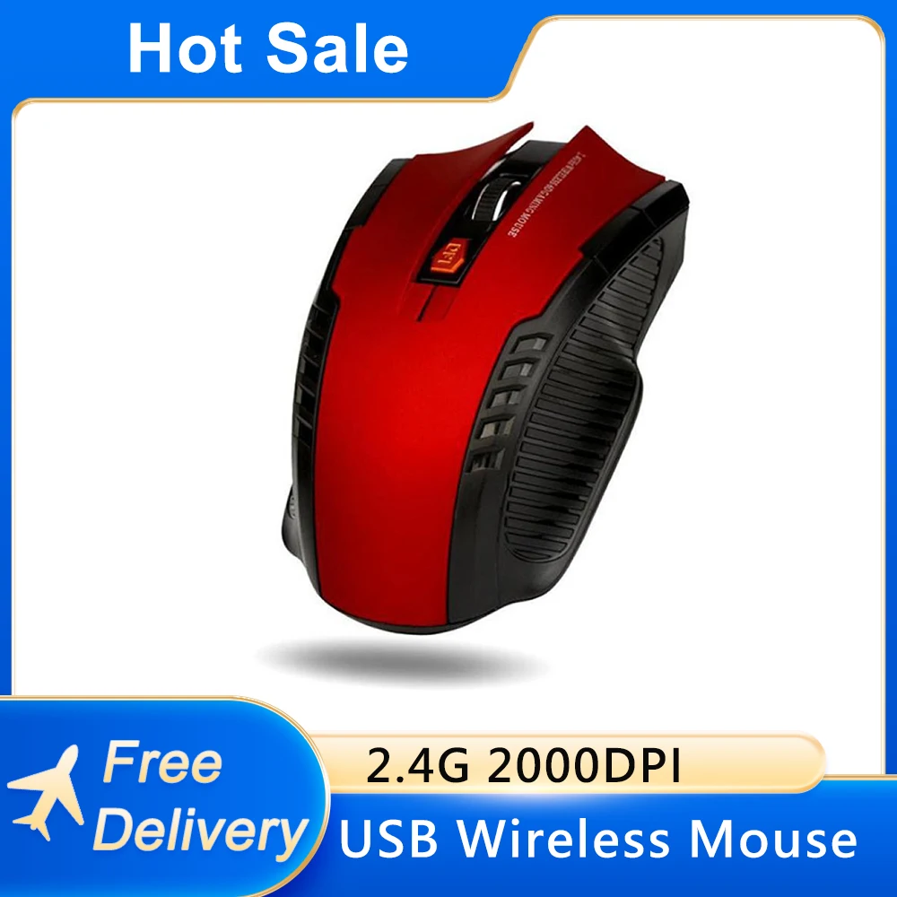 Wireless-2-4G-Mouse-USB-Receiver-Professional-2000DPI-Optical-Wireless ...