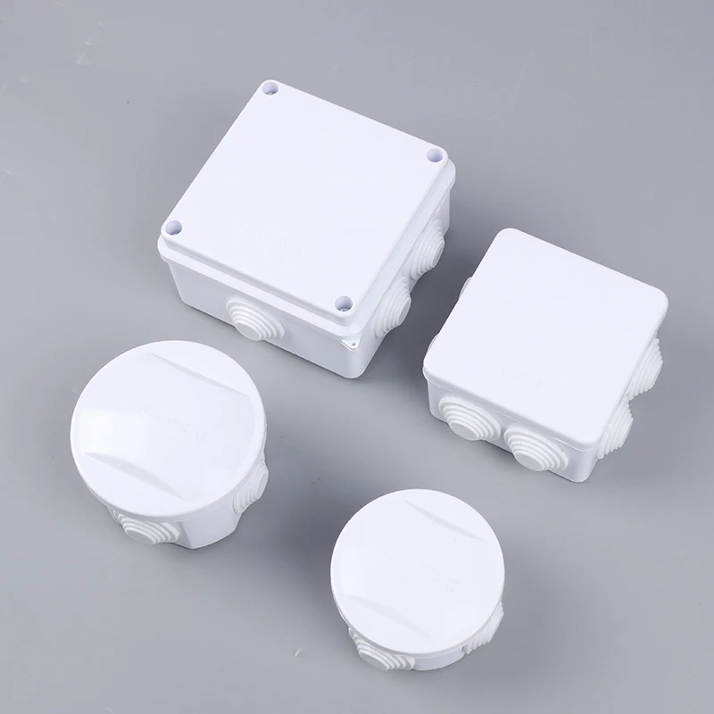 White-Connection-Cable-Branch-DIY-Waterproof-IP65-Power-Case-Junction ...
