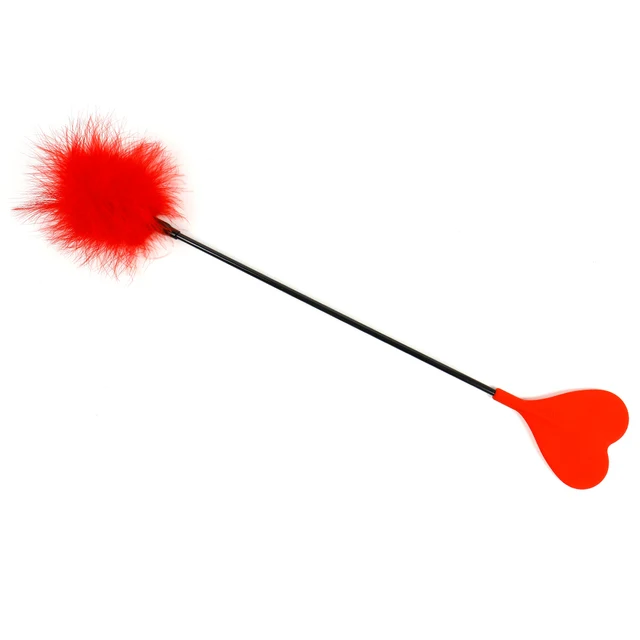 Long Pole Flirting Feather Silicone Spanking Paddle Adult BDSM Games ...