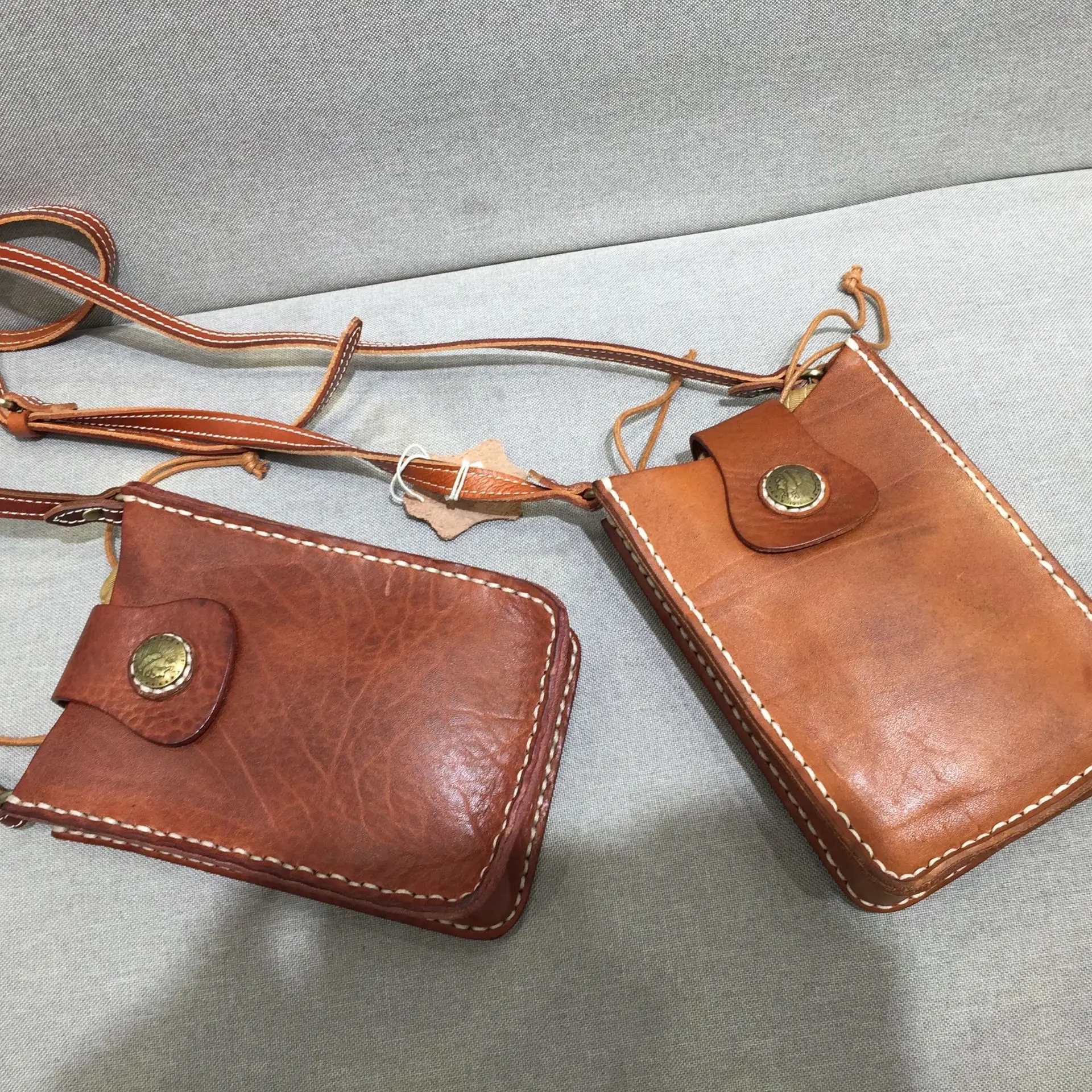 Handheld-Diagonal-Straddle-Shoulder-Bag-Handmade-Vegetable-Tanned ...