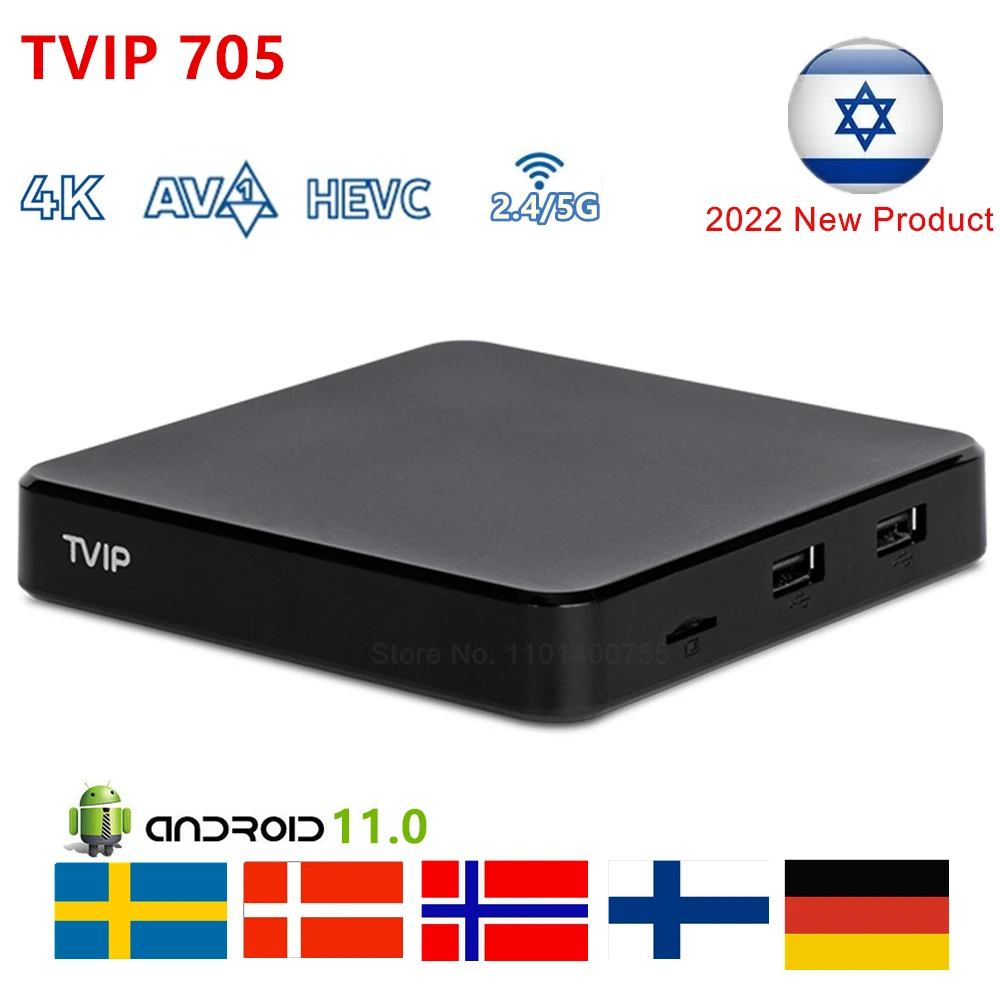 Original tvip705 caixa de tv amlogic s905w2 quad core android 11.0 ...