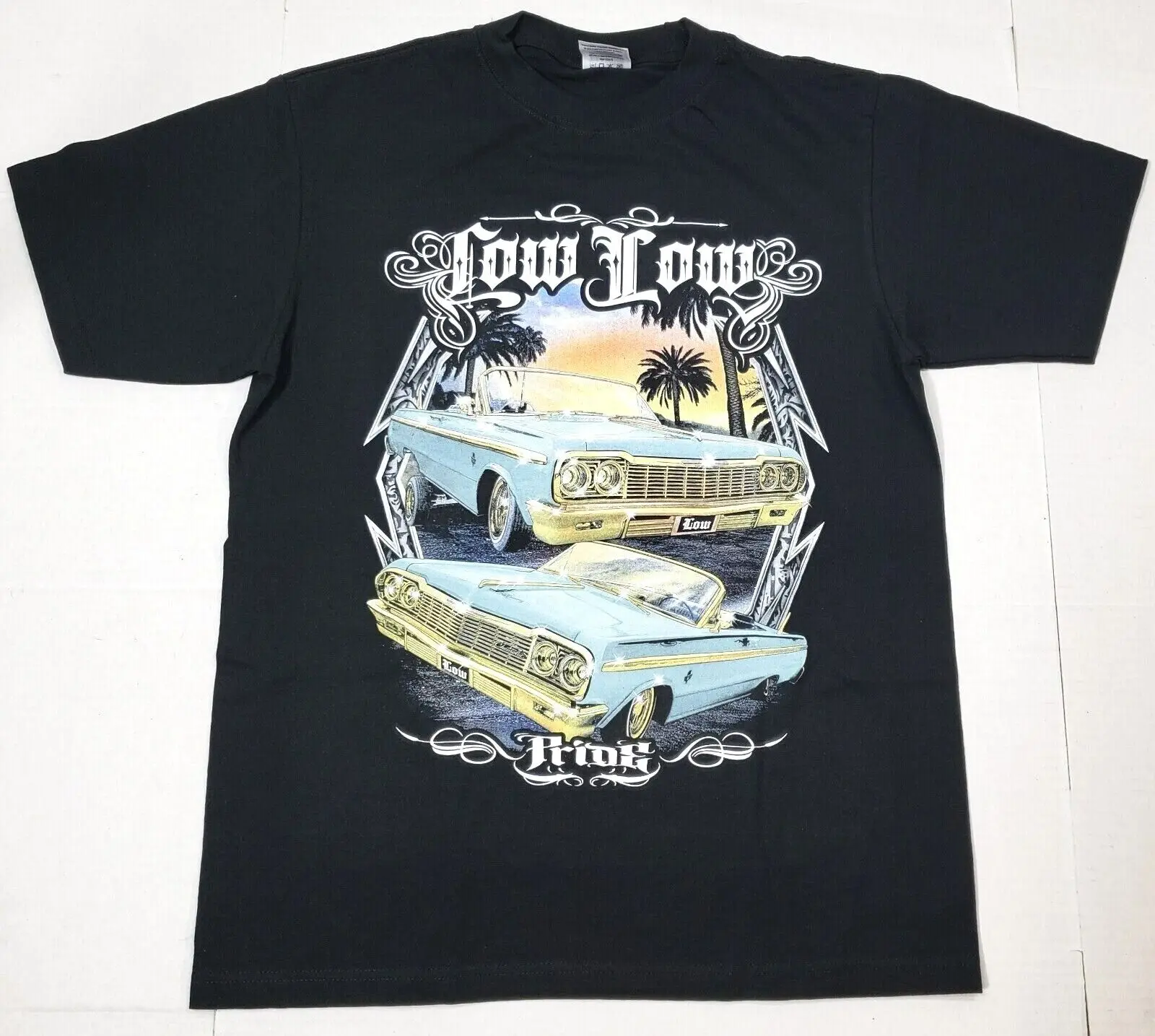 Lowrider-T-shirt-Low-Rider-preta-masculina-Urban-Streetwear-Novo.jpg