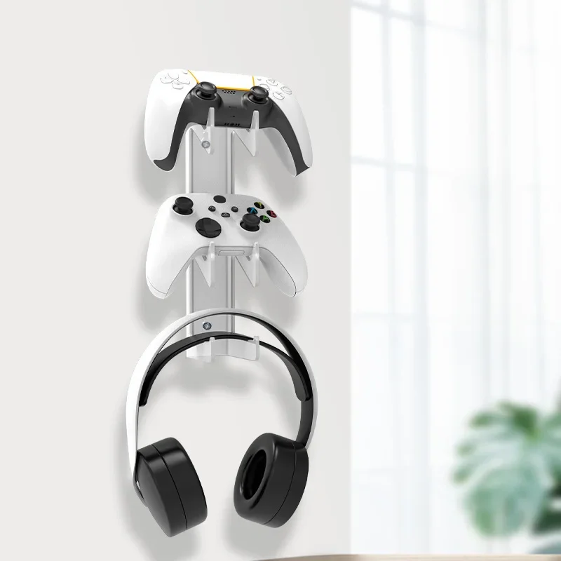 Wall Mount Acrylic Controller And Headphone Stand Hanger Bracket Holder ...