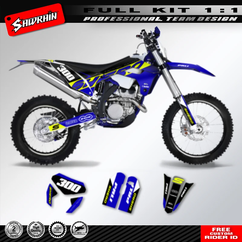 Sawrain-Custom-Graphics-Decals-Kit-For-SHERCO-SE-SEF-2017-2018-2019 ...
