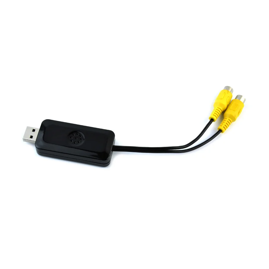 USB-To-RCA-Output-Adapter-Car-Stereo-Video-Out-Box-Adapter-Headrest ...