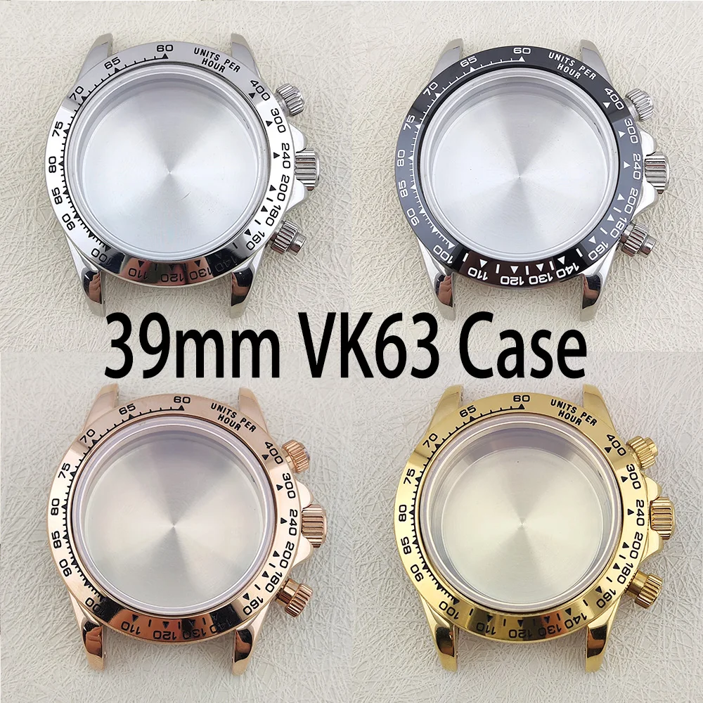 39mm-Case-VK63-Watch-Case-Stainless-Steel-Sapphire-Glass-Waterproof ...