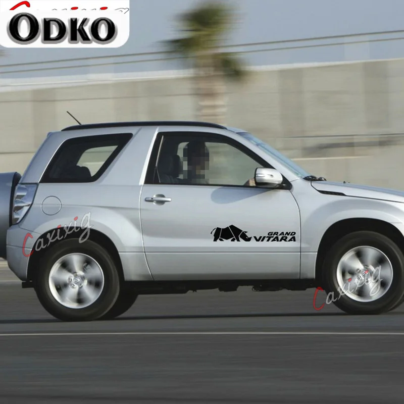 2pcs-Car-Door-Body-Sticker-For-Suzuki-Grand-Vitara-AT-MT-4X4-OFF-ROAD ...