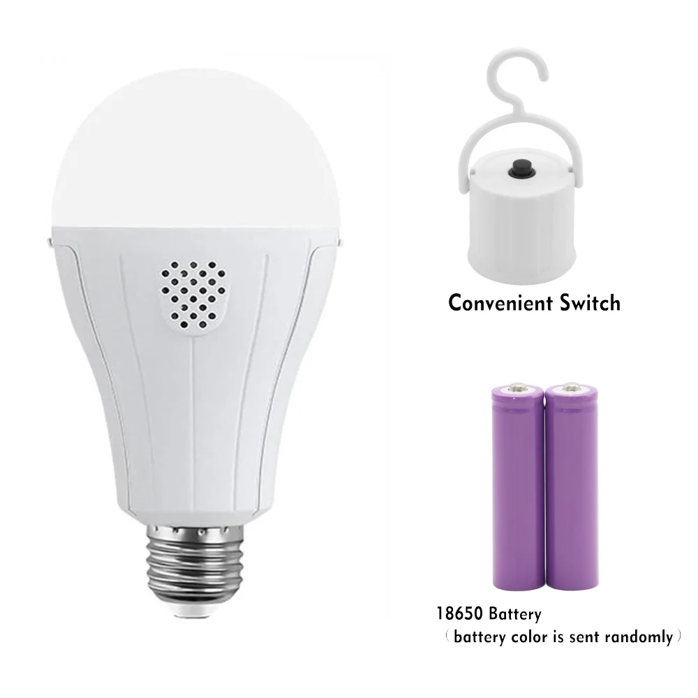 E27 LED Emergency Bulb 15W 220V with Removable Battery Rechargeable ...
