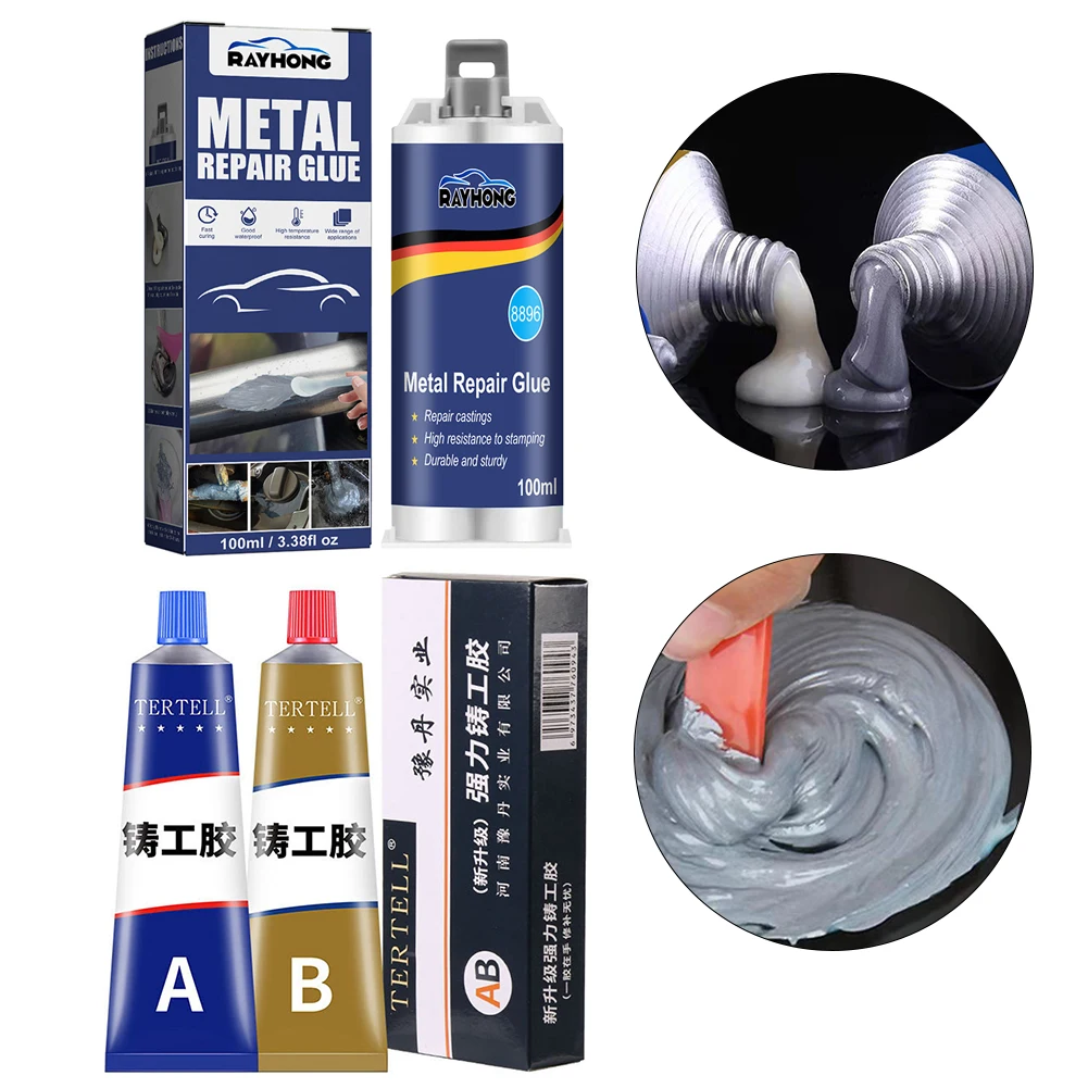 50-100g-AB-Glue-High-Temperature-Metal-Repairing-Adhesive-Crackle-Repair-Welding-Industrial ...