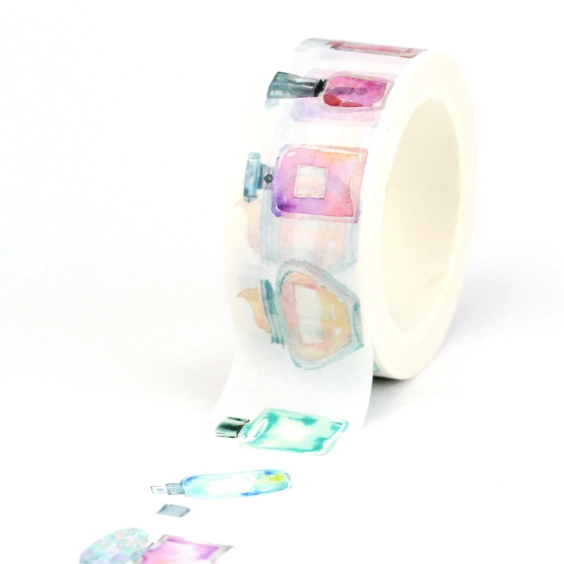 Single-Roll-Deco-20mm-Wide-Perfume-Bottles-Washi-Tape-DIY-Planner ...