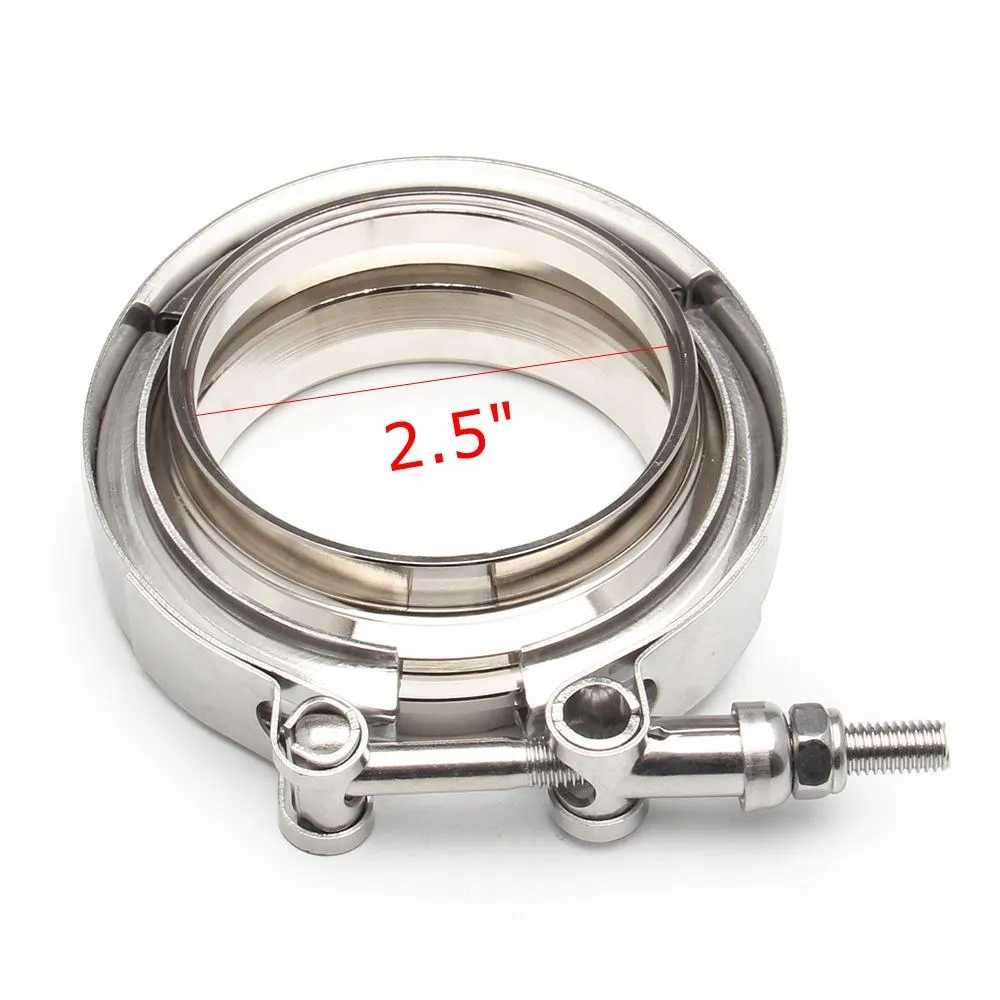 V Band Clamps 2-Pack 3.5 Inch Stainless Steel V-Band Clamps With ...