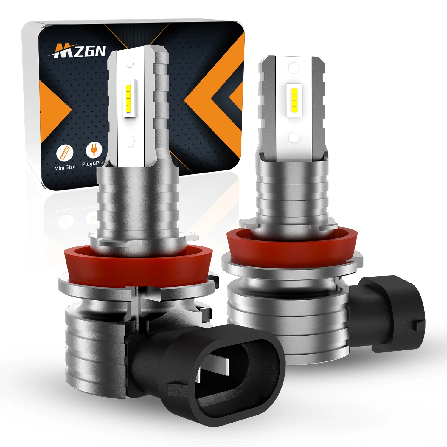MZGN-2Pcs-H11-H8-H9-Mini-LED-Headlight-Low-Beam-Fog-Lights-Driving ...