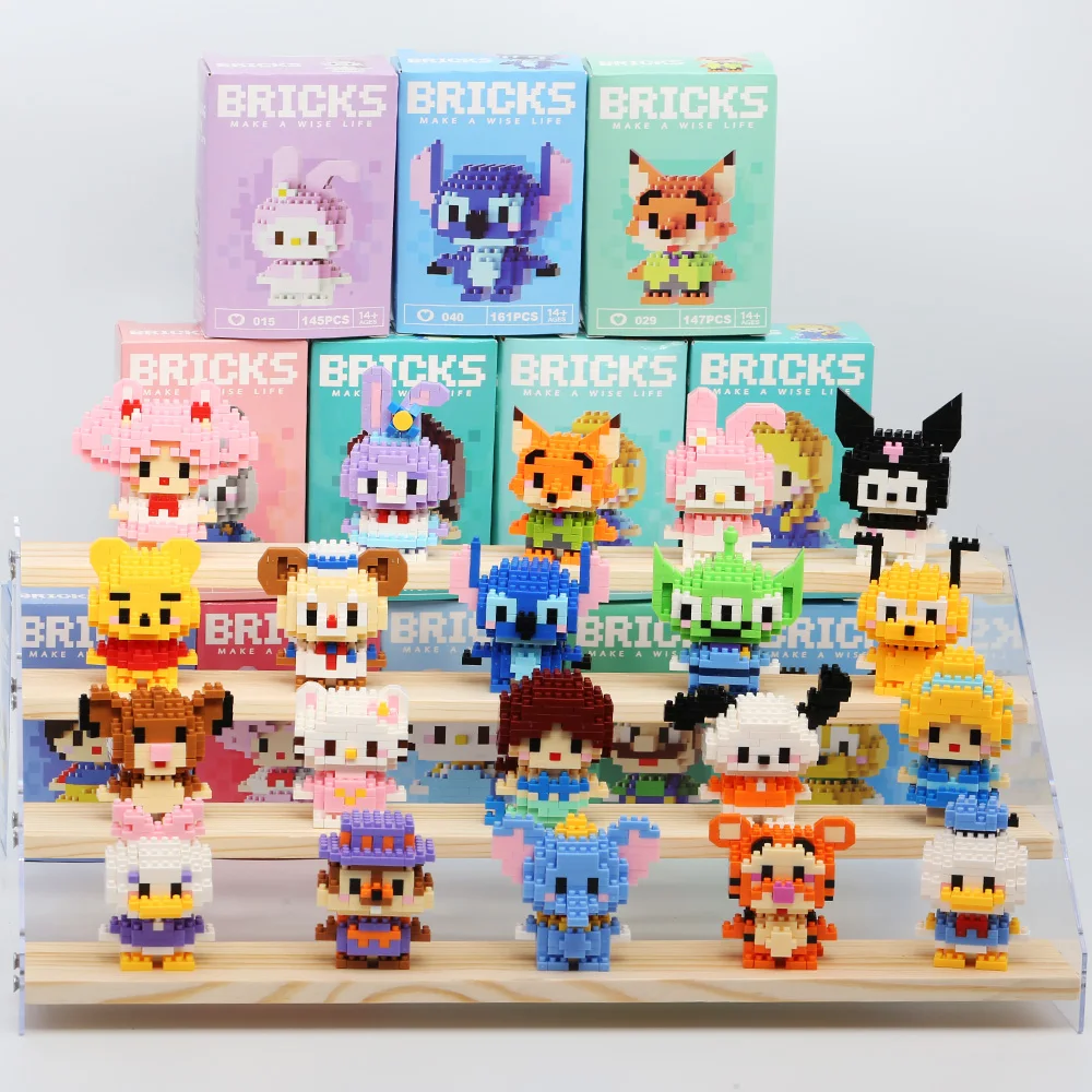 Stitch-Disney-Princess-Elsa-LinaBell-Building-Blocks-Mickey-Mouse-Duck ...