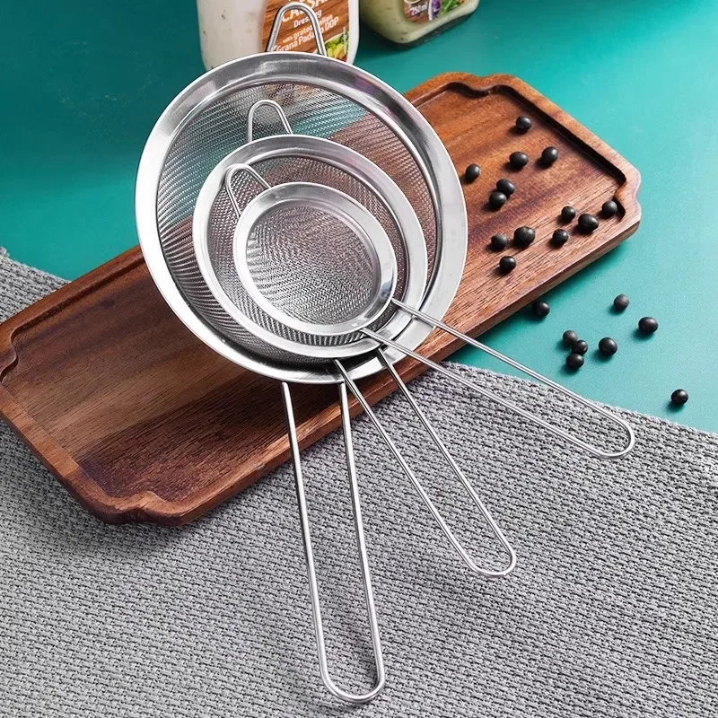 3-Piece Professional Kitchen Strainer Set – Ultra-Fine Stainless Steel ...