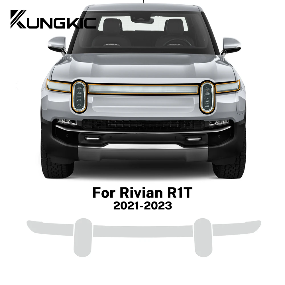 For-Rivian-R1T-2021-2022-2023-Pre-Cut-Paint-Protection-Film-Car-Clear ...