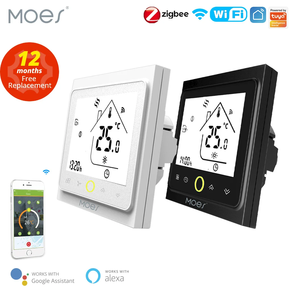 Smart Wifi Thermostat Temperature Controller Water Electric Warm Floor ...