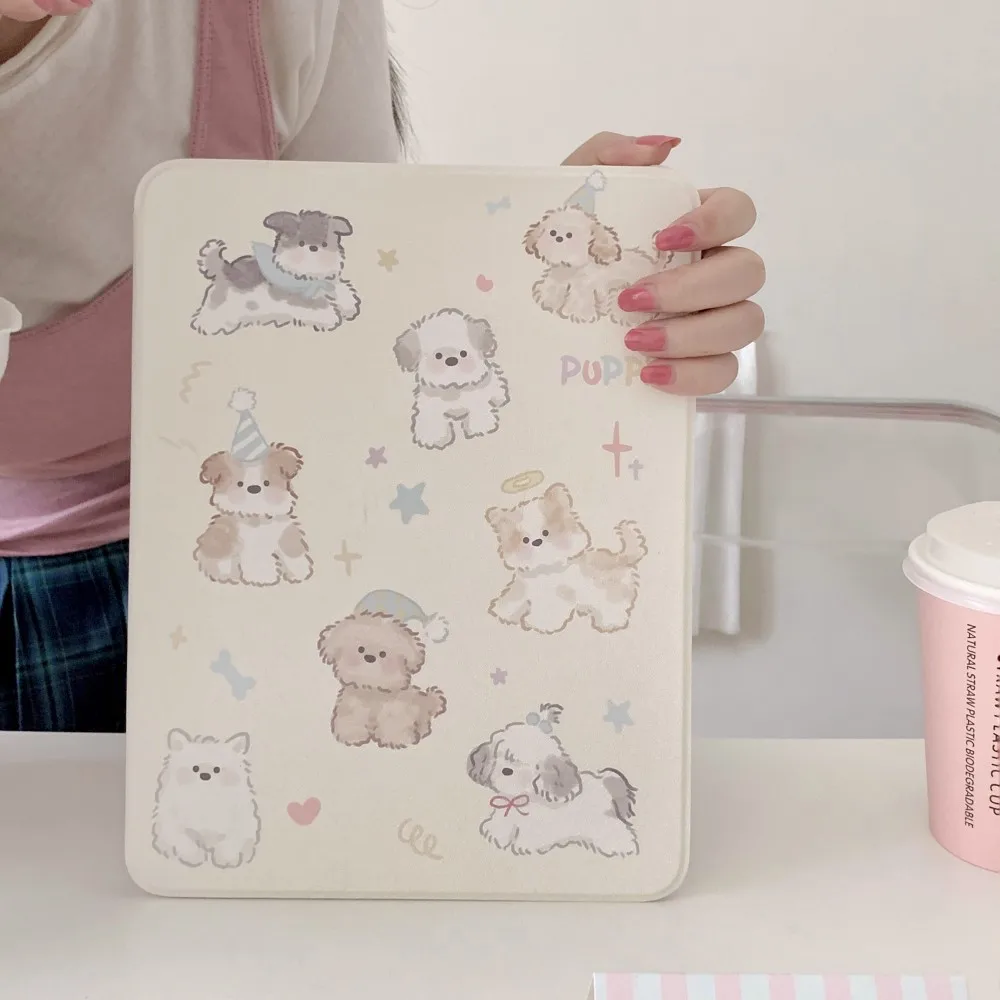 Cute-Cat-Puppy-Tablet-Case-For-Apple-iPad-Pro-4-5-6-Generation-12-9 ...