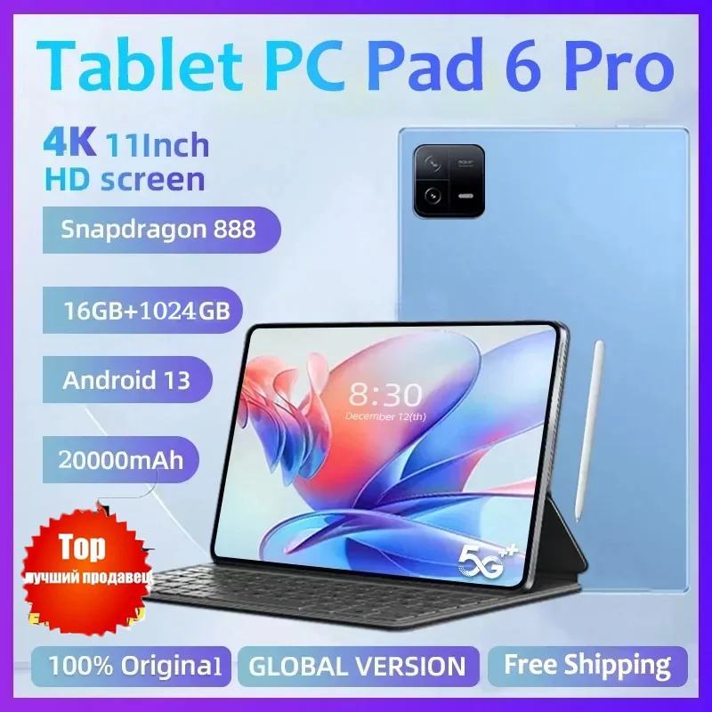 2024-Pad-6-Pro-Original-16GB-1TB-Android-13-Snapdragon-888-Xioami ...
