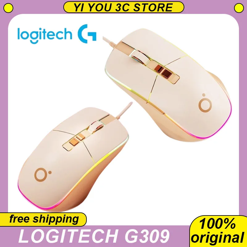 Original-Logitech-G309-Wired-Mouse-E-sports-Gaming-Mouses-RGB-Silent ...