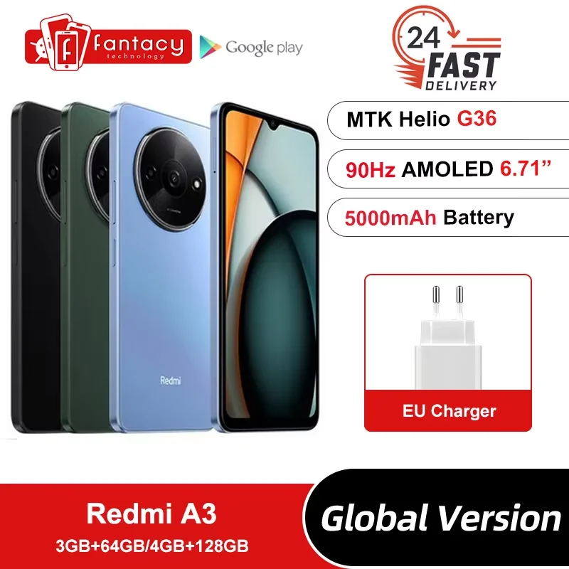 Global-Version-Xiaomi-Redmi-A3-MediaTek-Helio-G36-Smartphone-5000mAh ...
