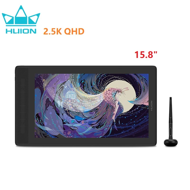 Huion Kamvas Pro 16 2.5k Tablet Display Graphic Monitors For Drawing ...
