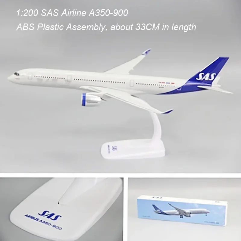 1-200-Scale-A350-A350-900-SAS-Airline-Aircraft-Plastic-ABS-Assembly ...