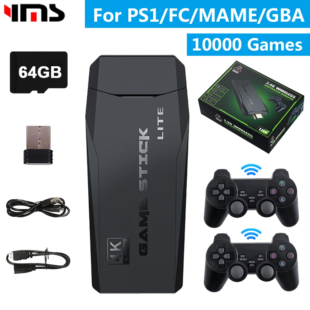 Ultra-Video-Game-Console-controlador-sem-fio-duplo-TV-retro-Dendy-4K ...