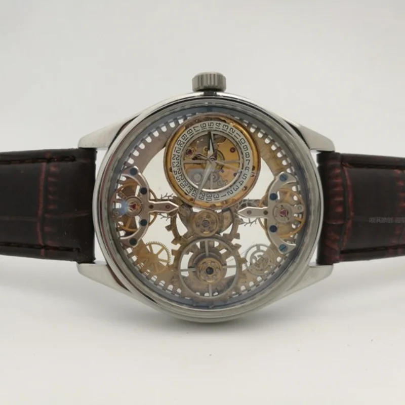 Men's Punk Watch Original Personal Watch Skeleton Watches Stainless ...