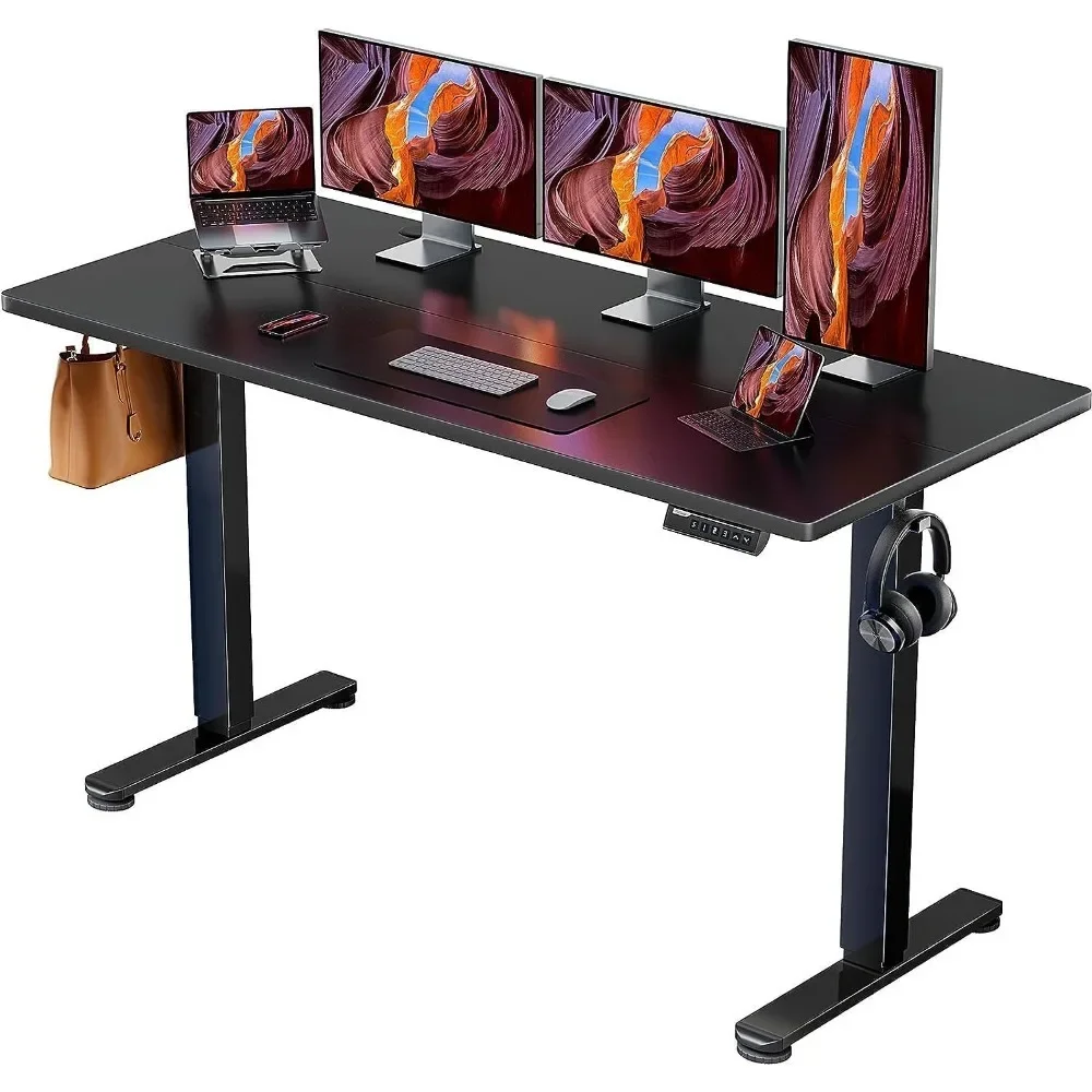 Height-Adjustable-Electric-Vertical-Office-Desk-63x28-Inch-Sitting-Desk ...