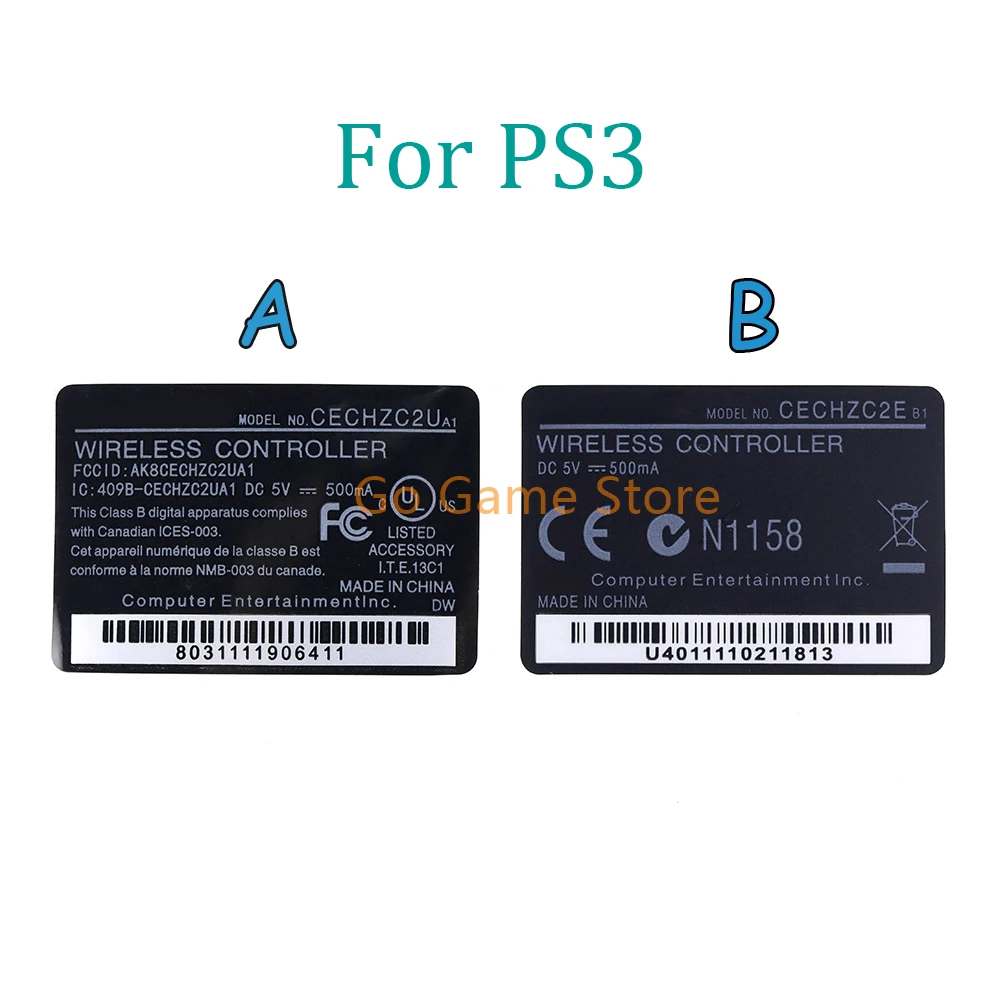 100pcs For PS3 Back Label Housing Shell Sticker Seals for Playstations ...