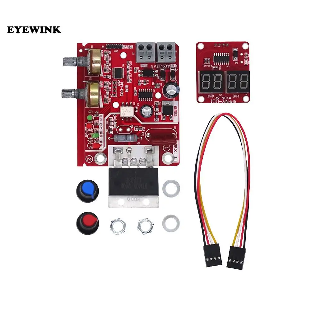 NY-D01 40A 100A Digital Display Spot Welding Time And Current Controller Panel Timing Ammeter ...