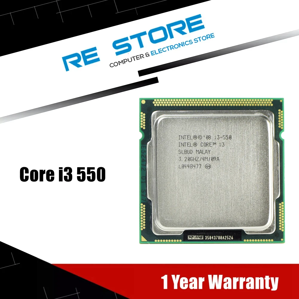 Original Intel Core I3 550 Processor 3.2ghz 4mb Cache Lga1156 Desktop ...