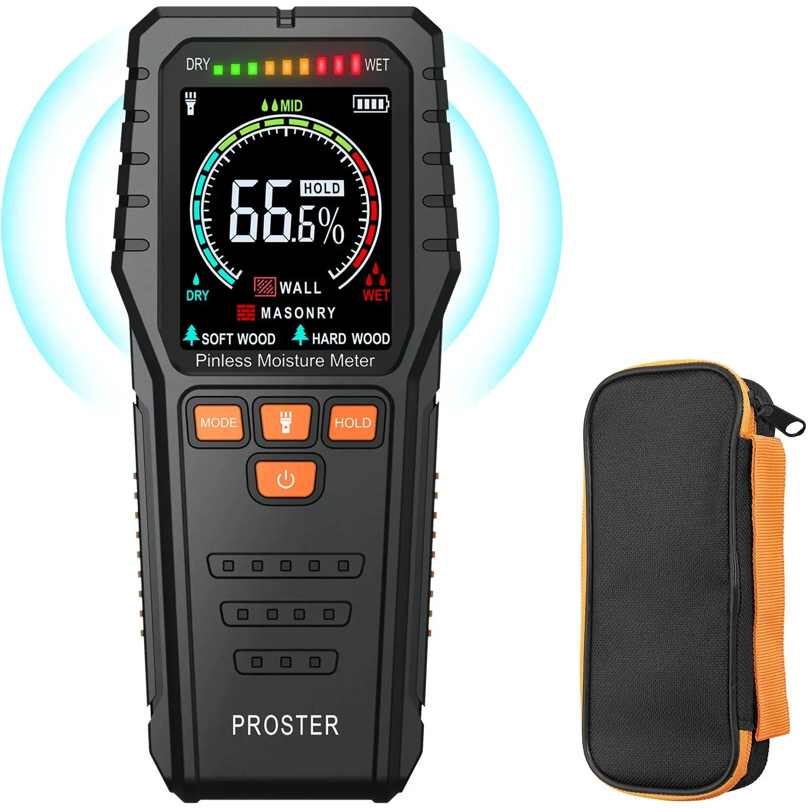 PROSTER-Pinless-Handheld-Umidade-Medidor-Mold-Detector-Madeira ...