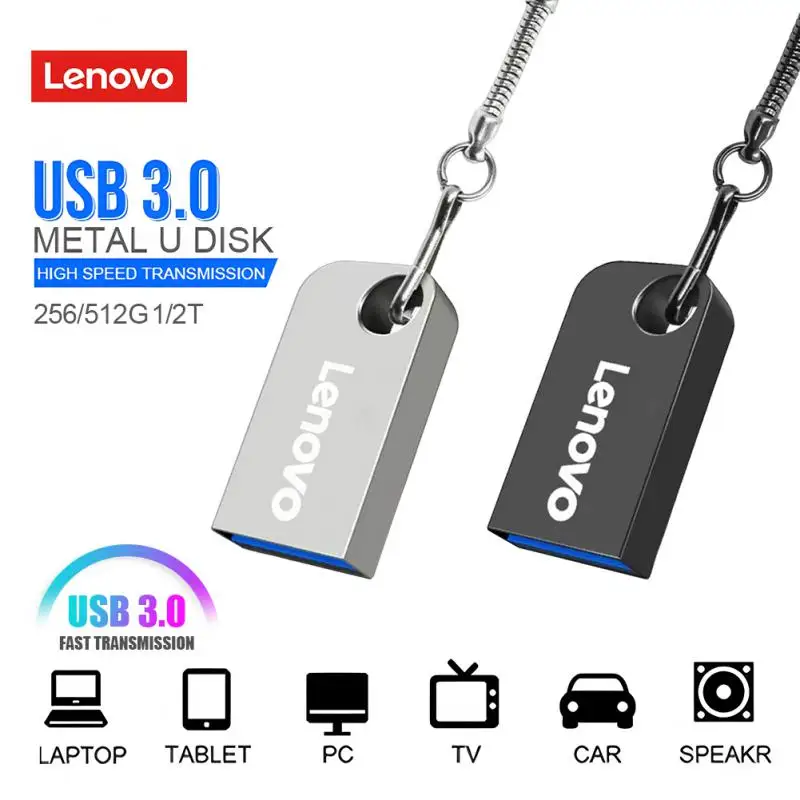 Lenovo-Mini-Metal-USB-Flash-Drives-Memory-Stick-de-Capacidade-Real-Pen ...