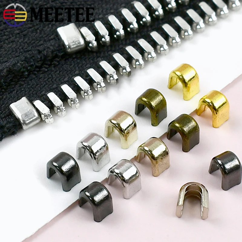 Meetee 50/100/200g 3# 5# 8# 10# Non-slip Zipper Lock Clasp U-shaped ...