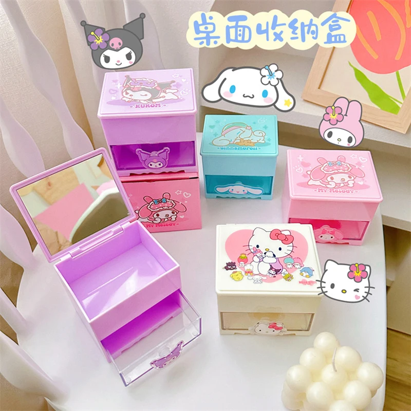 Sanrio-Cinnamoroll-Storage-Box-Kawaii-Anime-Cartoon-Kuromi-Student ...