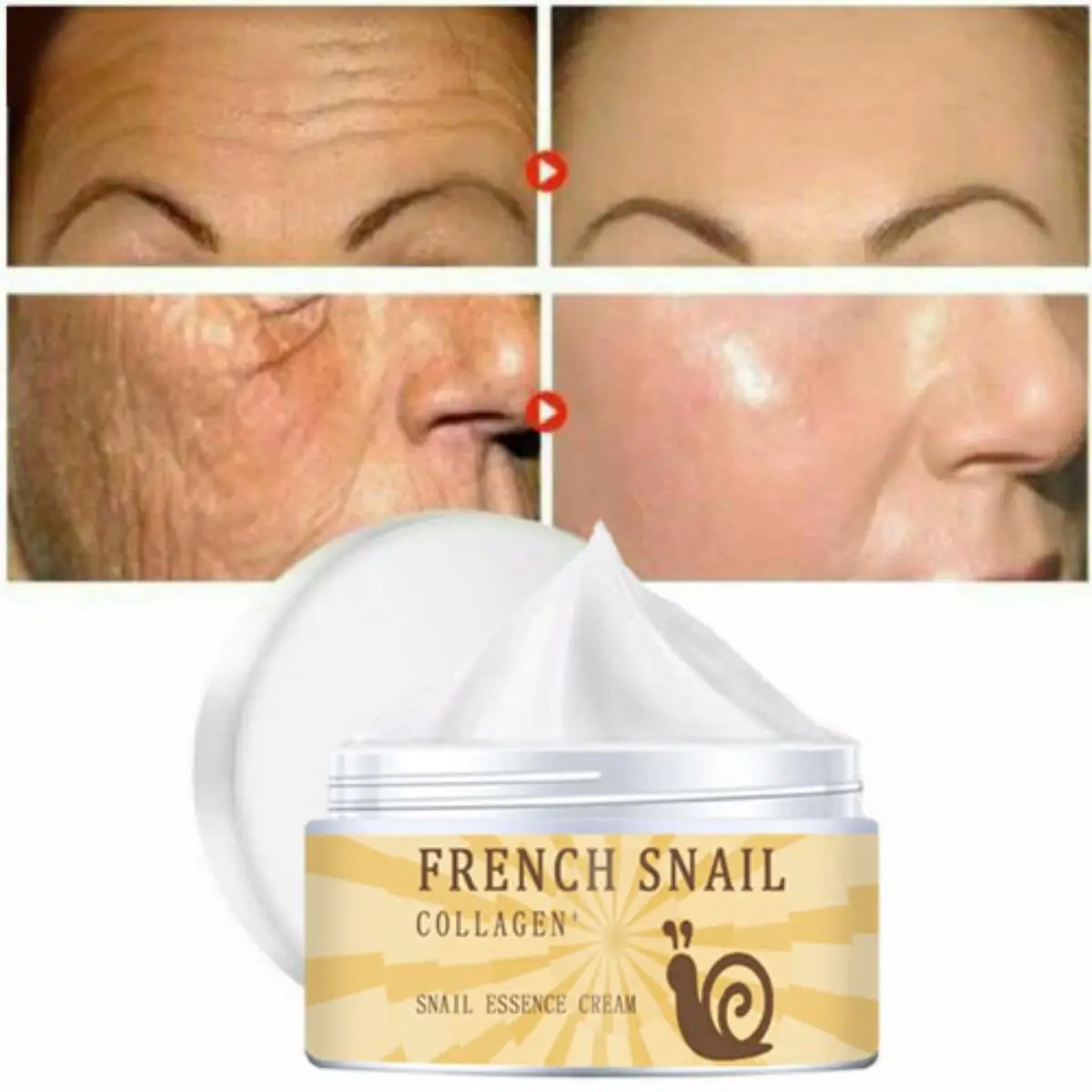 French-Snail-Face-Cream-Wrinkle-Anti-Aging-Collagen-Cream-crema-para ...
