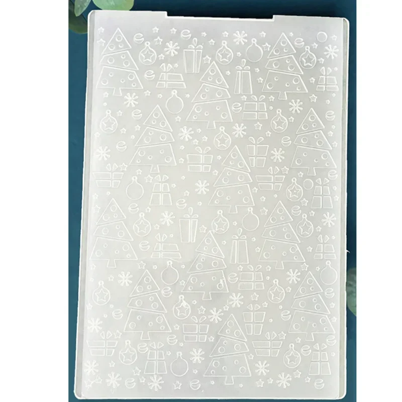Embossing-Folder-Christmas-Tree-Scrapbooking-Plastic-Embosser-Folders ...