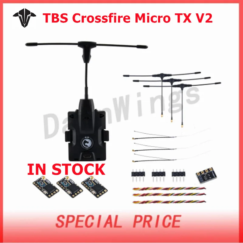 Original TBS Crossfire Micro TX V2 Starter Set with 3PCS Crossfire Nano ...