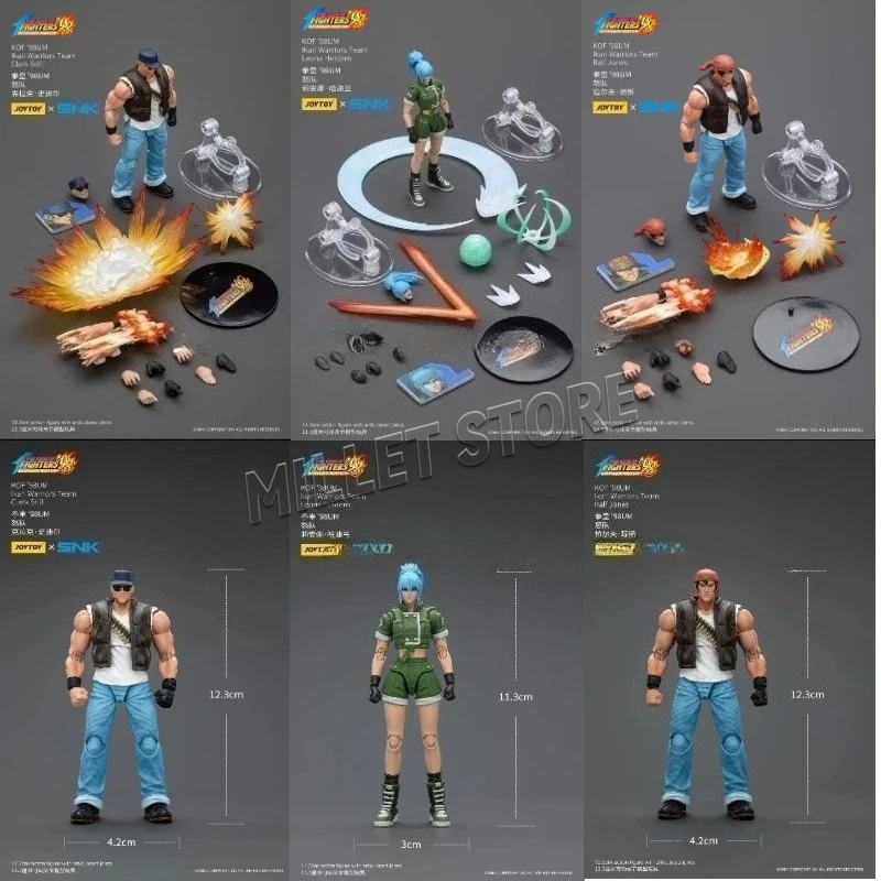 JOYTOY SNK 1/18 personaje de acción KOF 98UM Leanna Ralph Clark muñeca ...