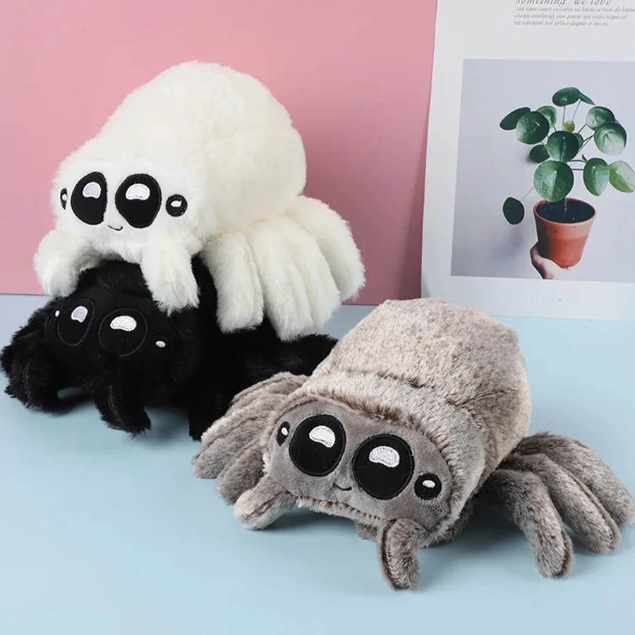 Lucas-Friend-Spider-Plush-Toy-Kawaii-Black-White-Spider-Doll-Home ...