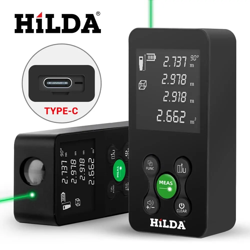 HILDA-50-100-120M-Laser-Rangefinder-Red-Green-Light-Laser-Distance ...