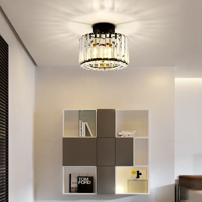 2024 Nordic Crystal Aisle Lights Luxury Led Ceiling Lamp Kitchen Home ...