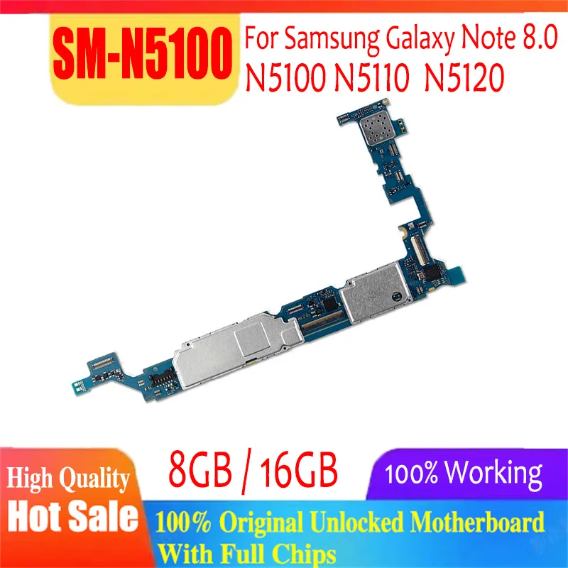 Placa base 100% Original desbloqueada para Samsung Galaxy Note 8,0 3G N5100 WIFI N5110 ...